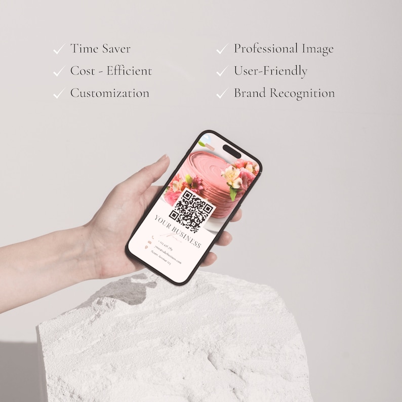 Cake Instagram Business Card Template, Editable Cake Business Card ...