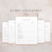 Flower Business Management Forms, Editable Florist Order File ...