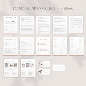 Dance Business Bundle Forms, Editable Dance Instructor Contract ...