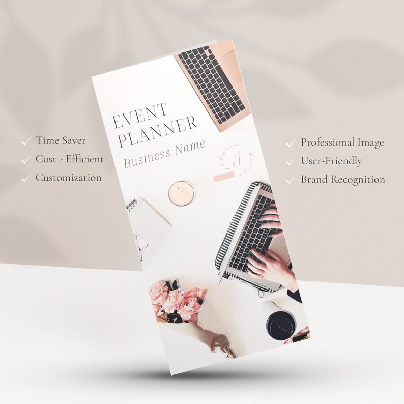 Event Services Trifold Brochure Template, Editable Event Planner ...