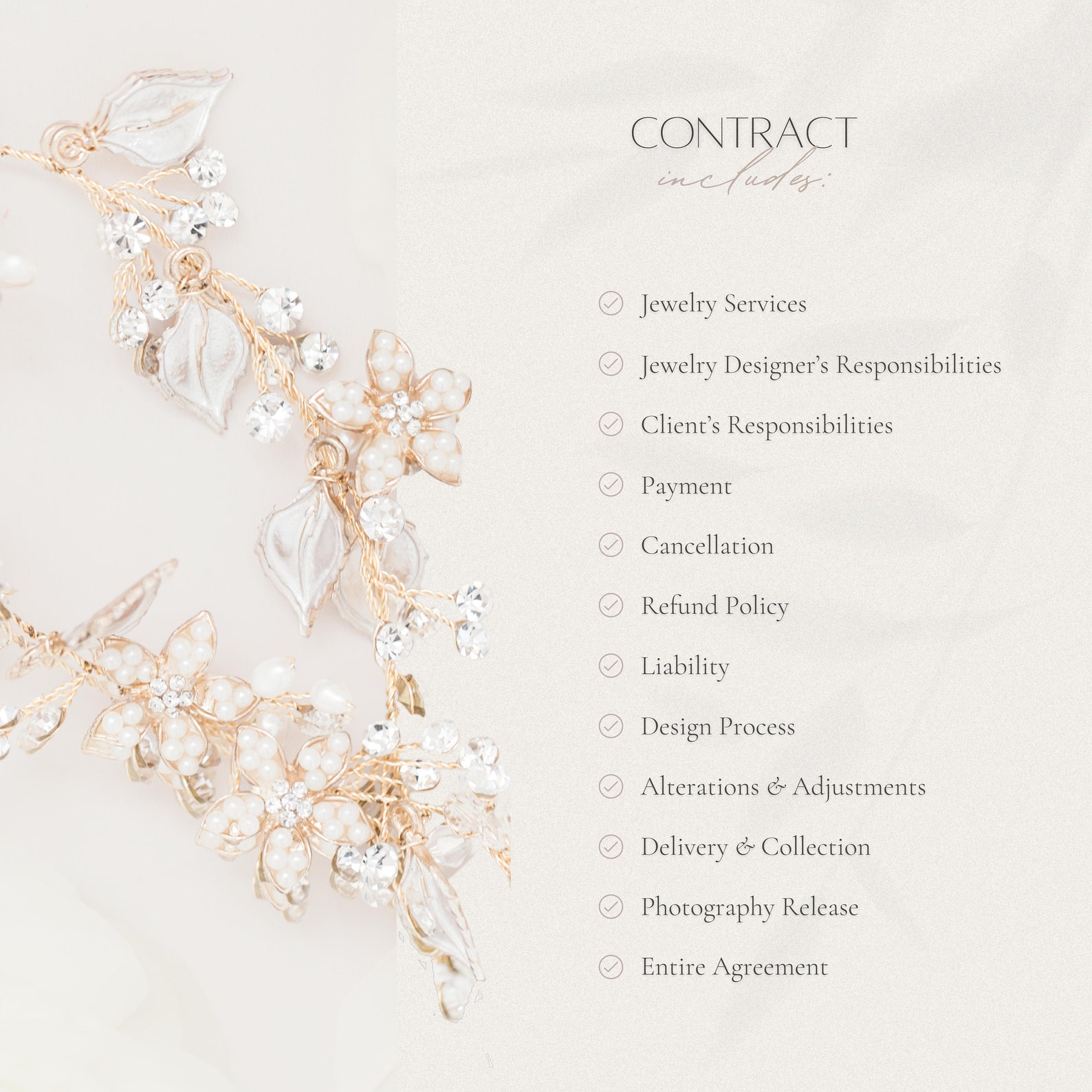 Jewelry Business Contract Template, Jewelry Designer Contract ...