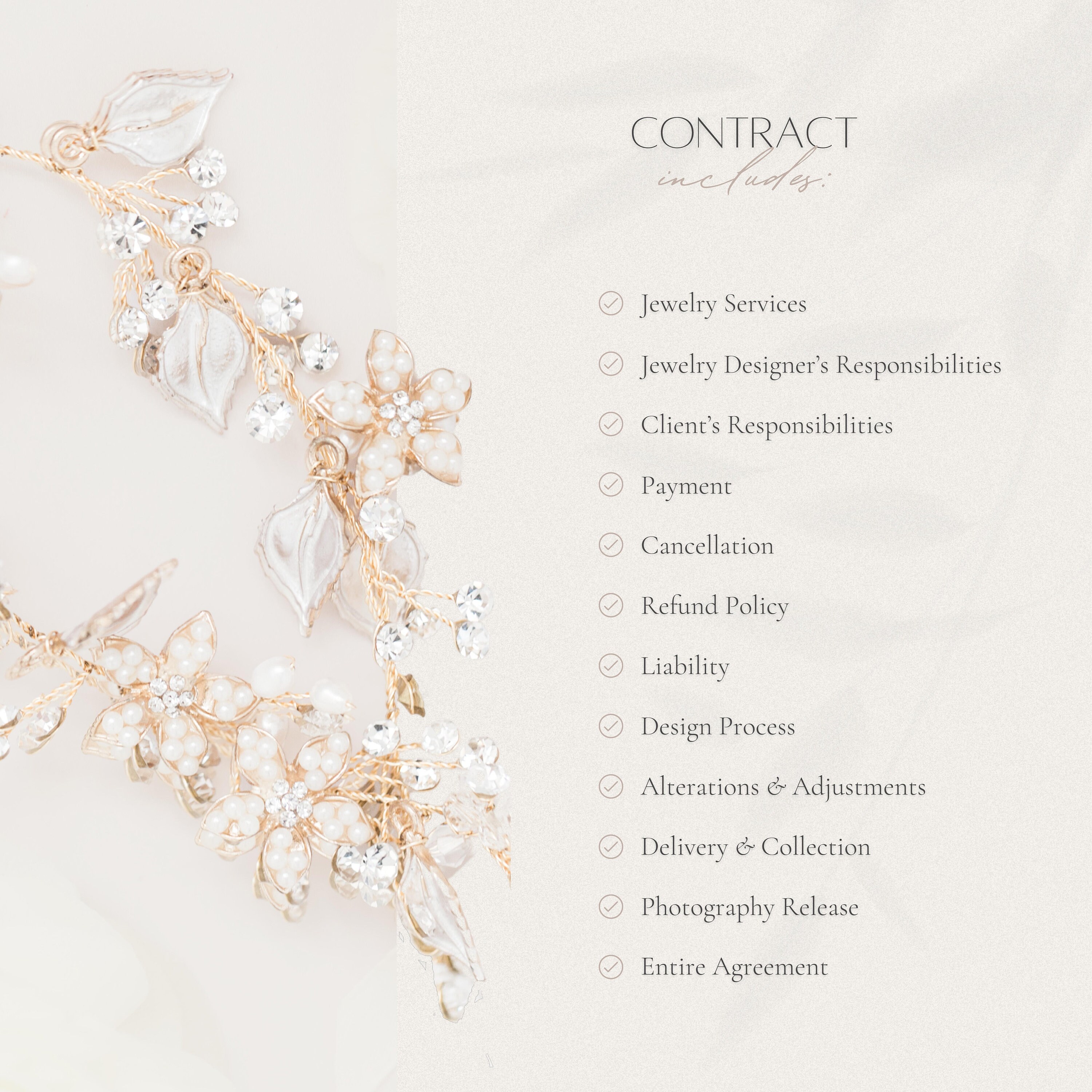 Jewelry Business Contract Template, Jewelry Designer Contract ...