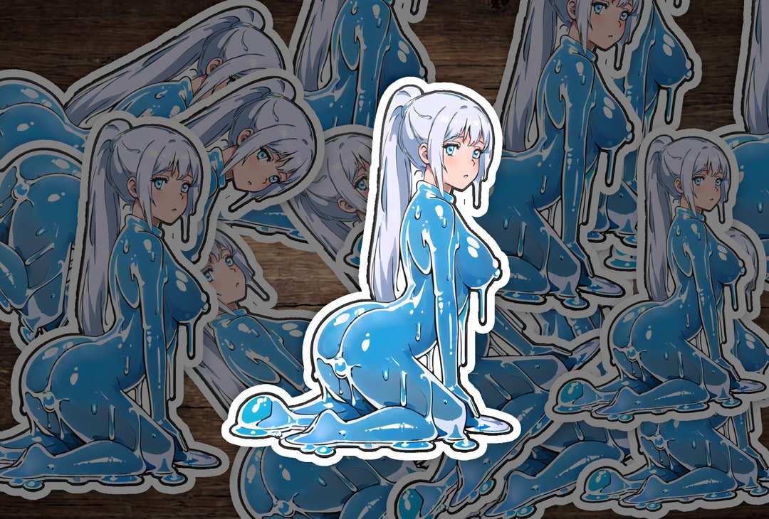 Slime Anime Girl Vinyl Sticker Etsy