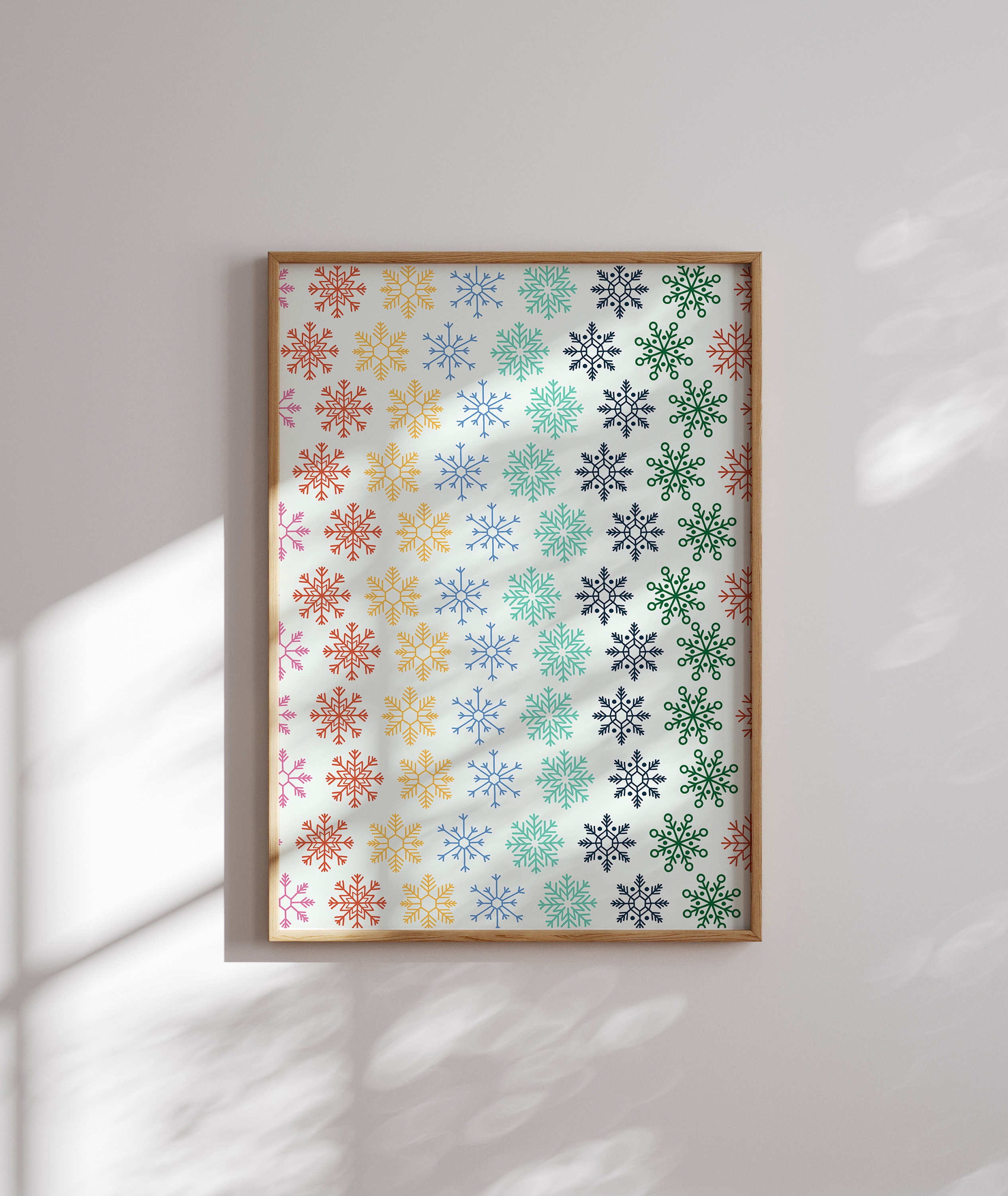 Let It Snow Art Prints Instant Digital Download Colorful - Etsy