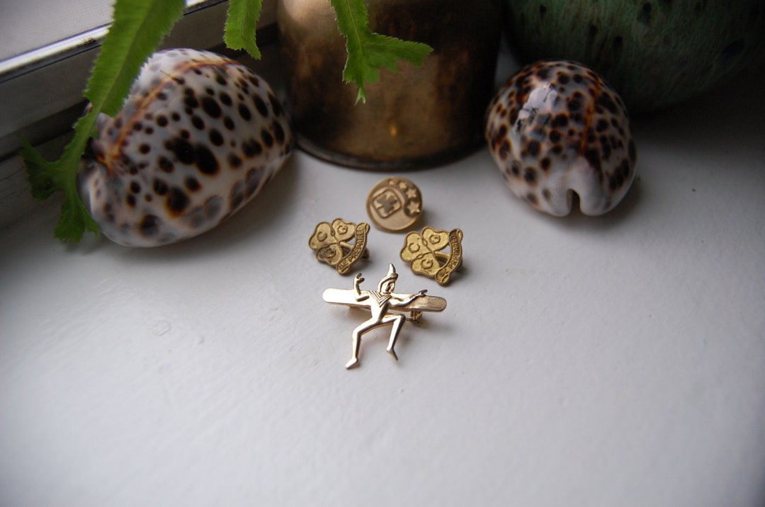 Vintage Girl Guides Pins, Canadian Girl Guides, Set of 4 - Etsy