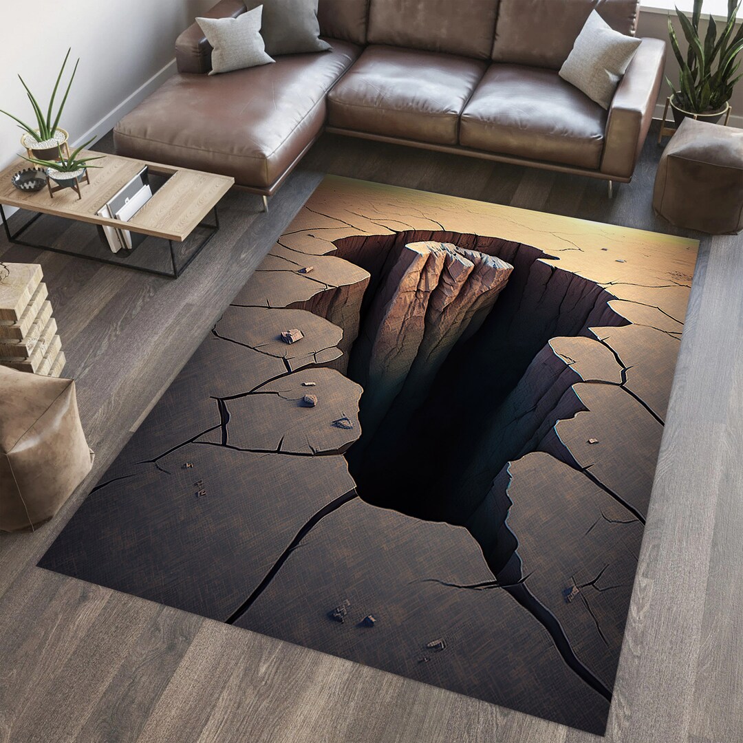 3D Rug, 3D Design, Deep Hole Rug, 3D Huge Crack, Illusion Rug,optical ...