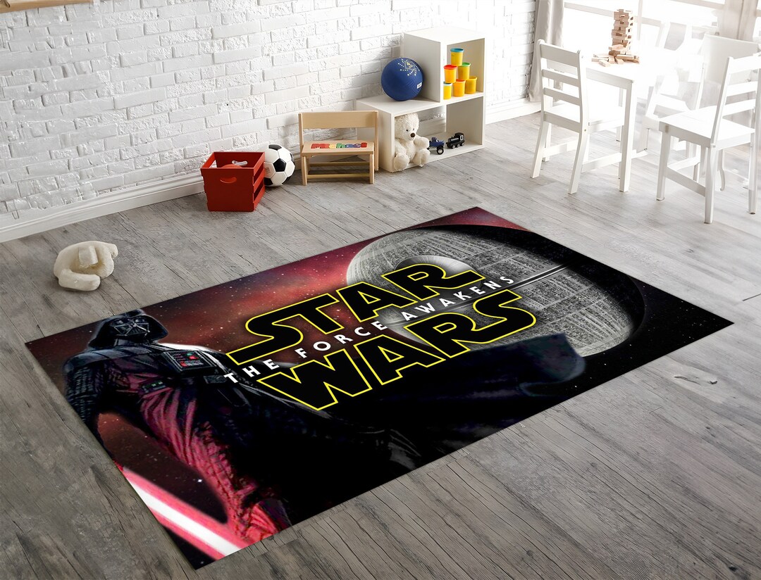 Starwars Rug, Star Wars Rug, Death Star Rug, Darth Vader Rug, Kids Room ...