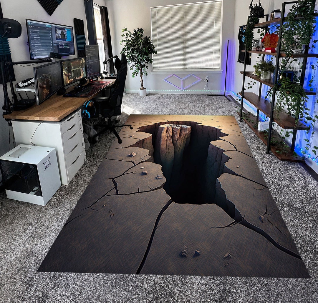 3D Rug, 3D Design, Deep Hole Rug, 3D Huge Crack, Illusion Rug,optical ...