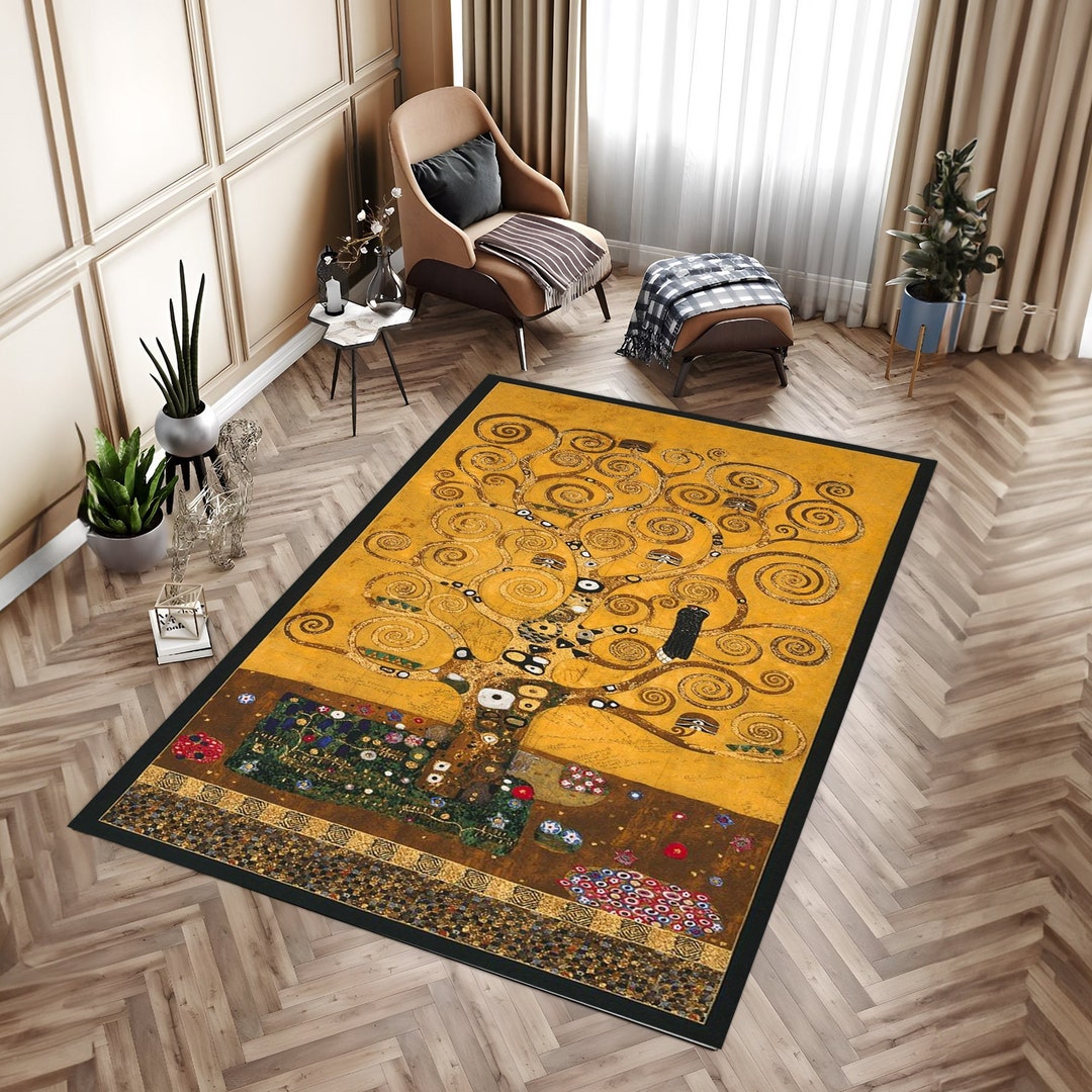 Gustav Klimt, Life Tree Rug, Klimt Life Tree, the Tree of Life Rug ...