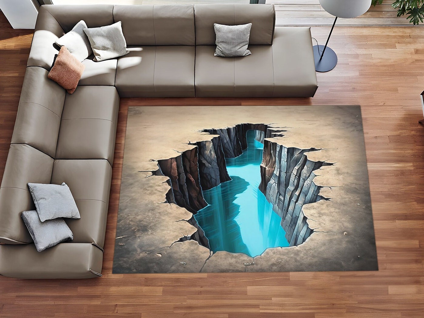 3D Rug, 3D Design, Deep Hole Rug, 3D Huge Crack, Illusion Rug,optical ...