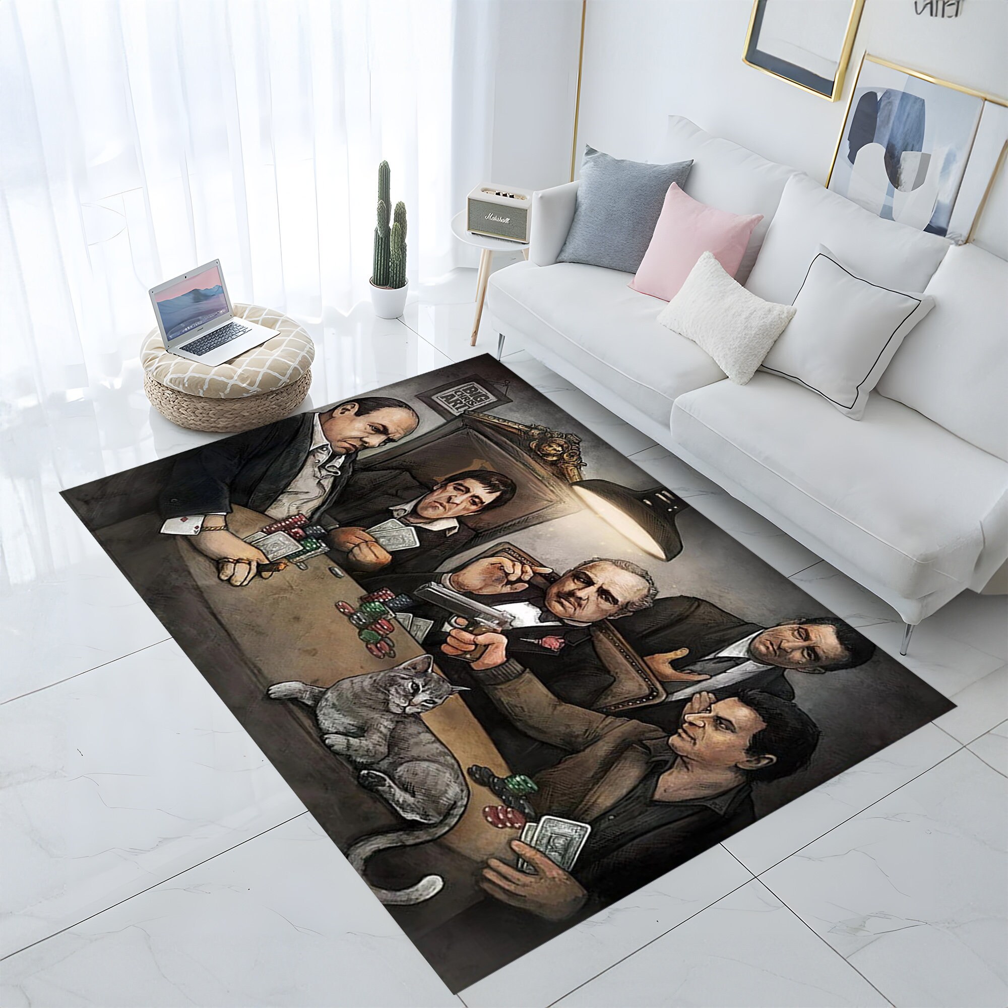 God Father Rug Scarface Rug Don Corleone Rug Tony Montana - Etsy