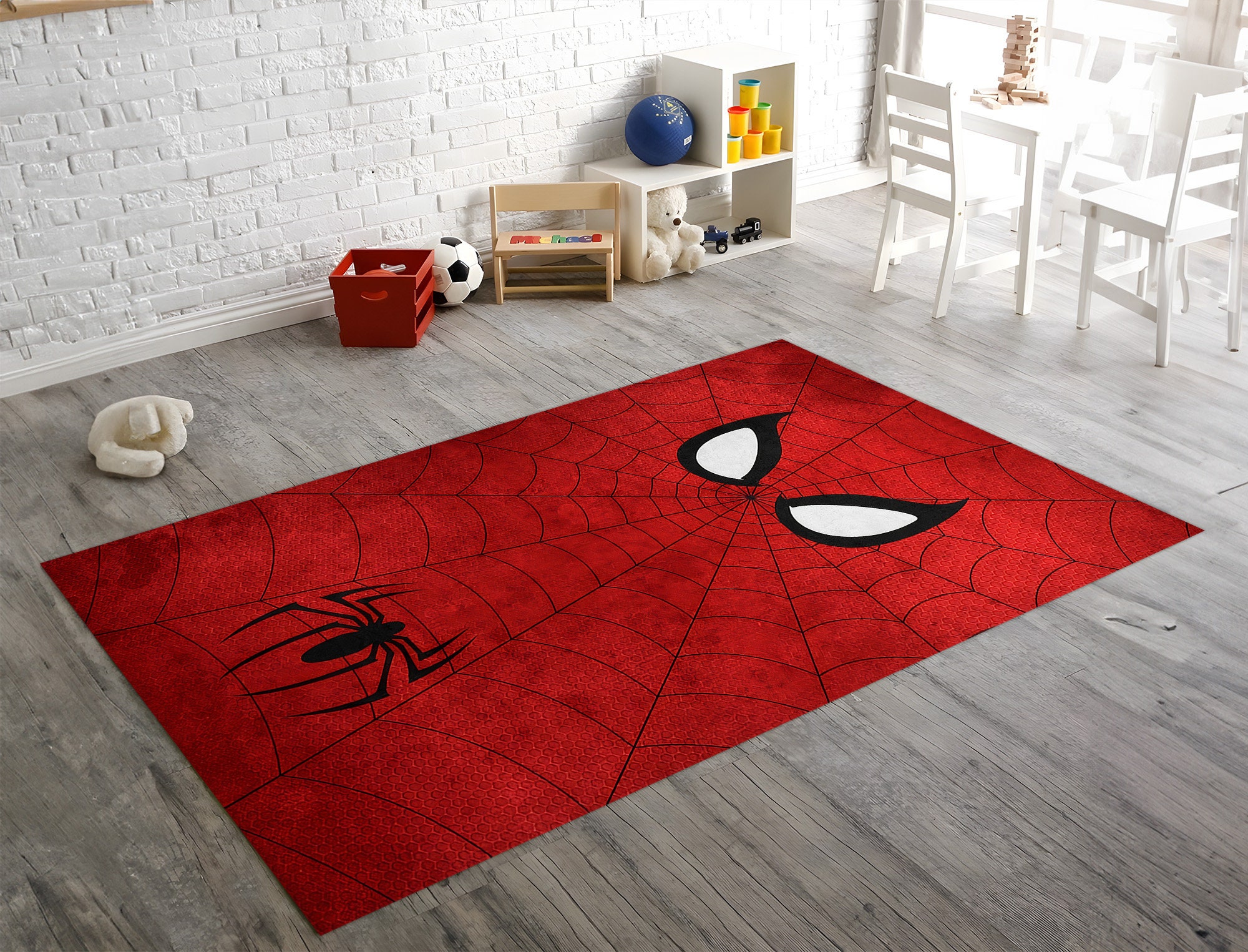 Spiderman Rug, Spider Man Rug, Kids Room Decor, for Childs, Playing Mat ...
