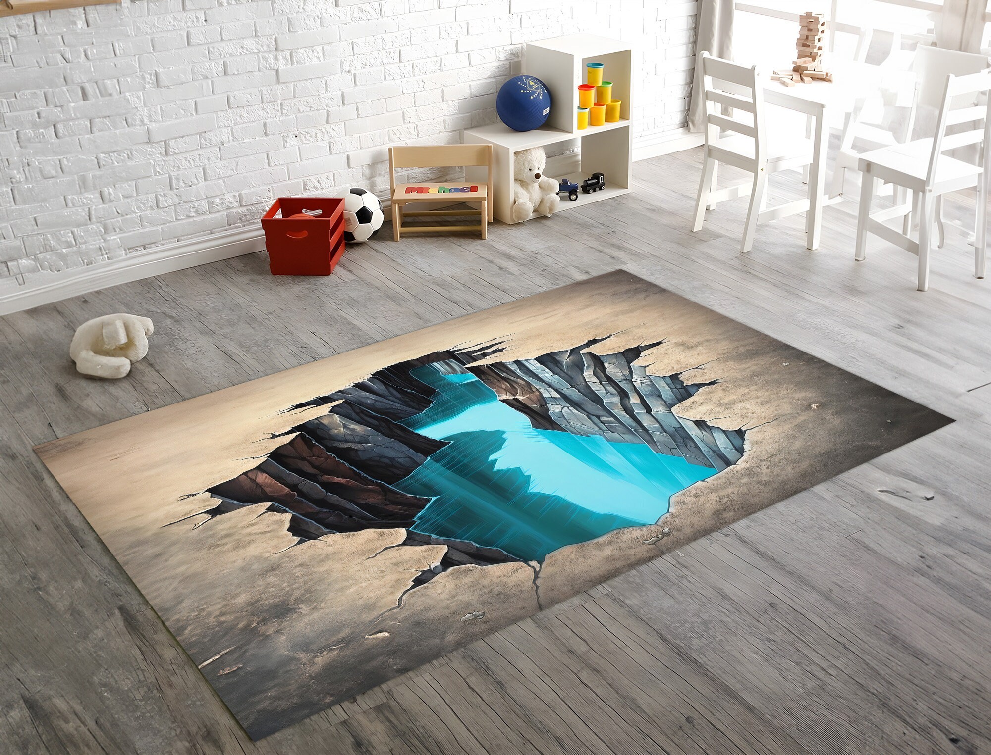 3D Rug, 3D Design, Deep Hole Rug, 3D Huge Crack, Illusion Rug,optical ...