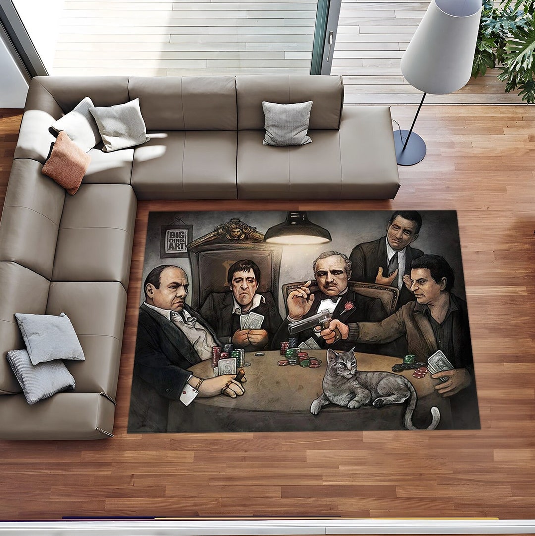 God Father Rug Scarface Rug Don Corleone Rug Tony Montana - Etsy