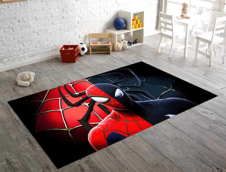 Spiderman Rug, Spider Man Rug, Kids Room Decor, for Childs, Playing Mat ...