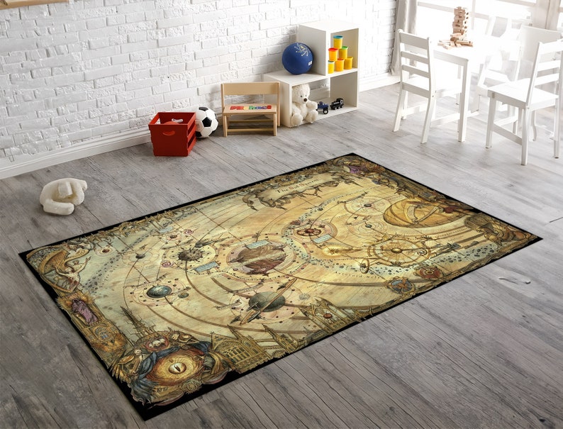 Solar System Rug Planets Rug Milky Way Decor Space Rug - Etsy