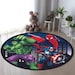 Spiderman Rug, Round Rug, Circle Rug, Kids Room Carpet, Home Decor ...