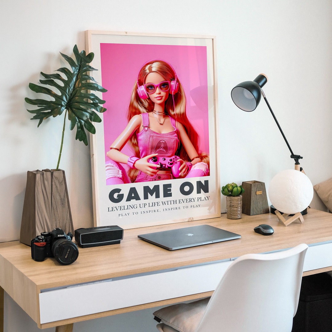 Doll Game on Poster Gamer Doll Wall Print, Inspirational Girly Wall Art ...