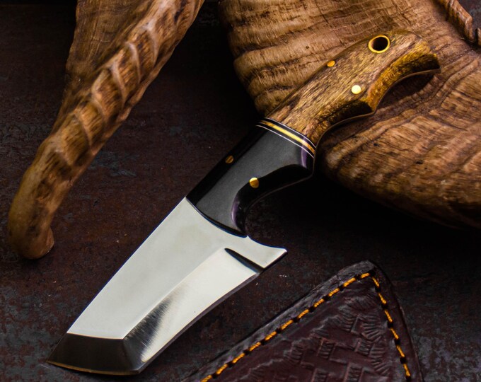 Custom Handmade Hunting Knife Guard Pocket Size Full Tang Outdoors ...