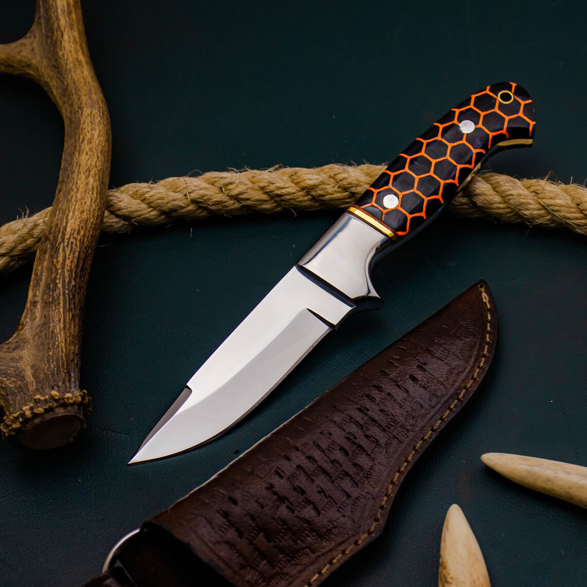 ULTIMATE LOVELESS COLLECTION Handmade Loveless Knives Hybrid Burl Ram Horn Gidgee Wood Resin ...