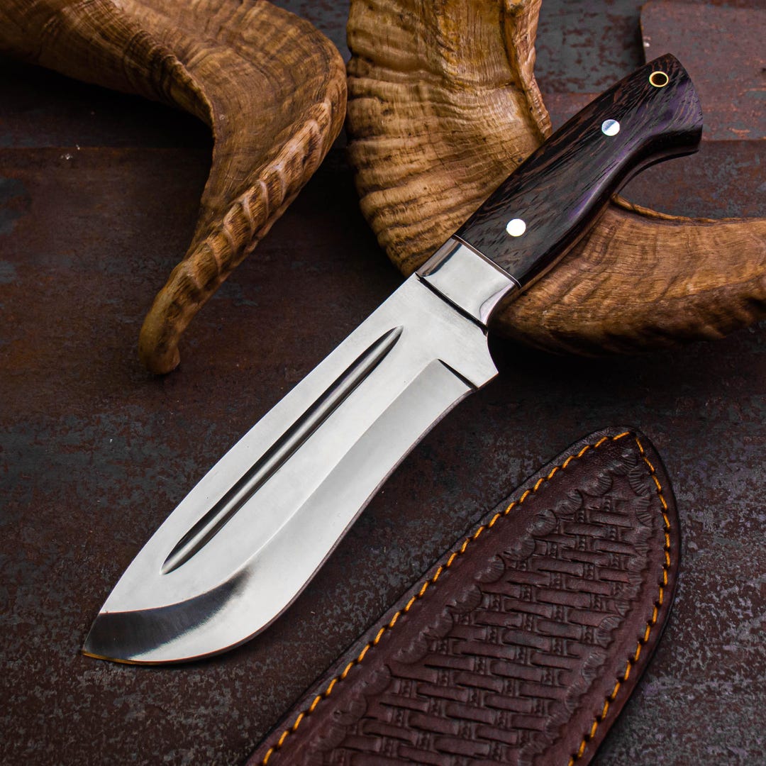 Custom Handmade Hunting Knife Guard Viking Knife Full Tang Outdoor Game ...