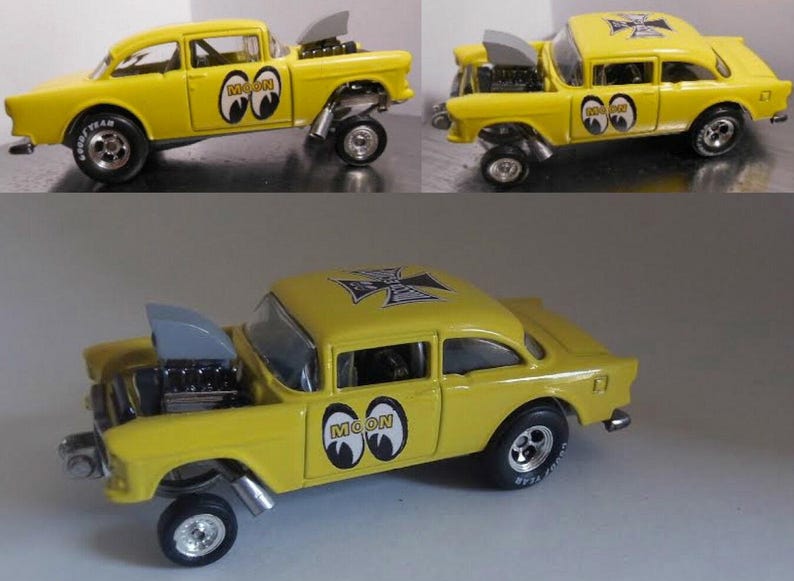 1/64 Scale Moon Water Slide Decals for Customs Diecast Stickers ( Not ...