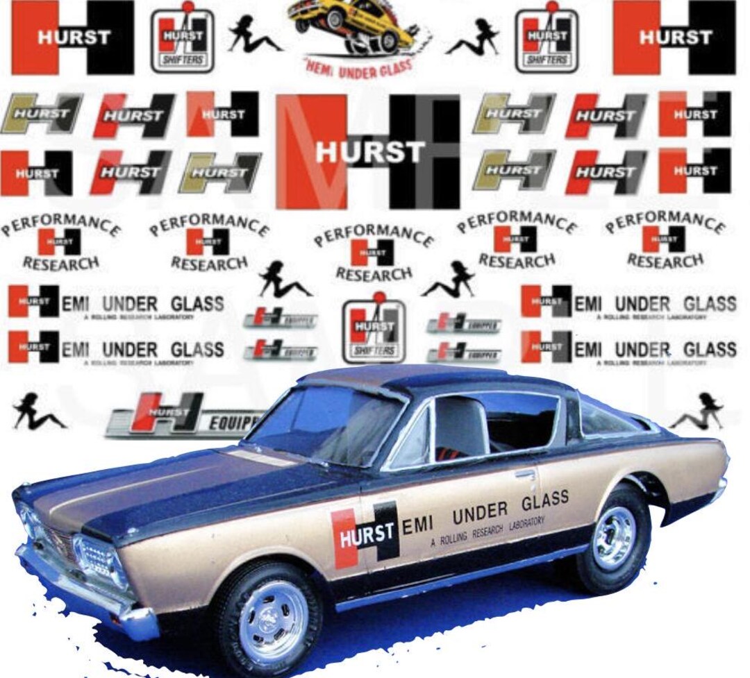 1/64 Scale Hurst Water Slide Decals for Customs Diecast - Etsy