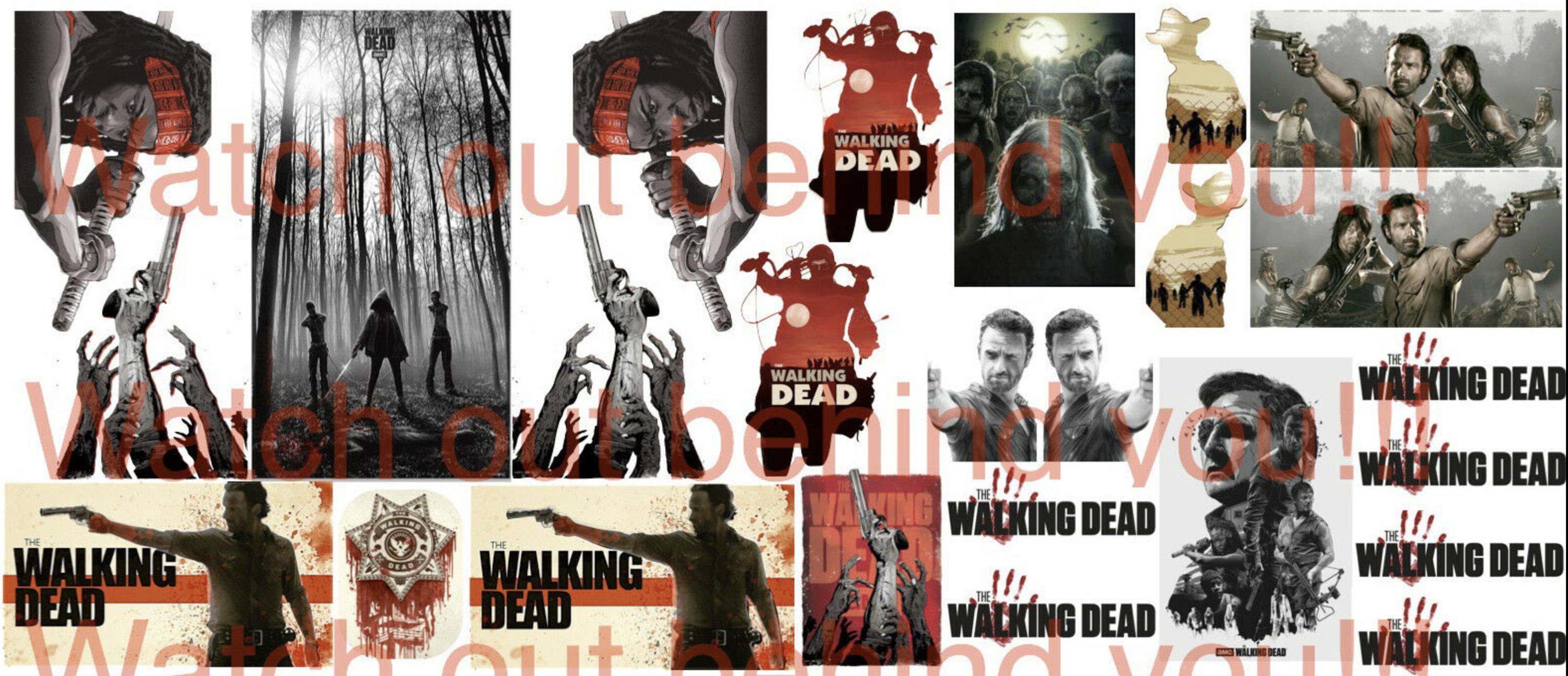 1/64 Scale Zombie Dead Show Slide Decals for Customs Diecast Stickers ...