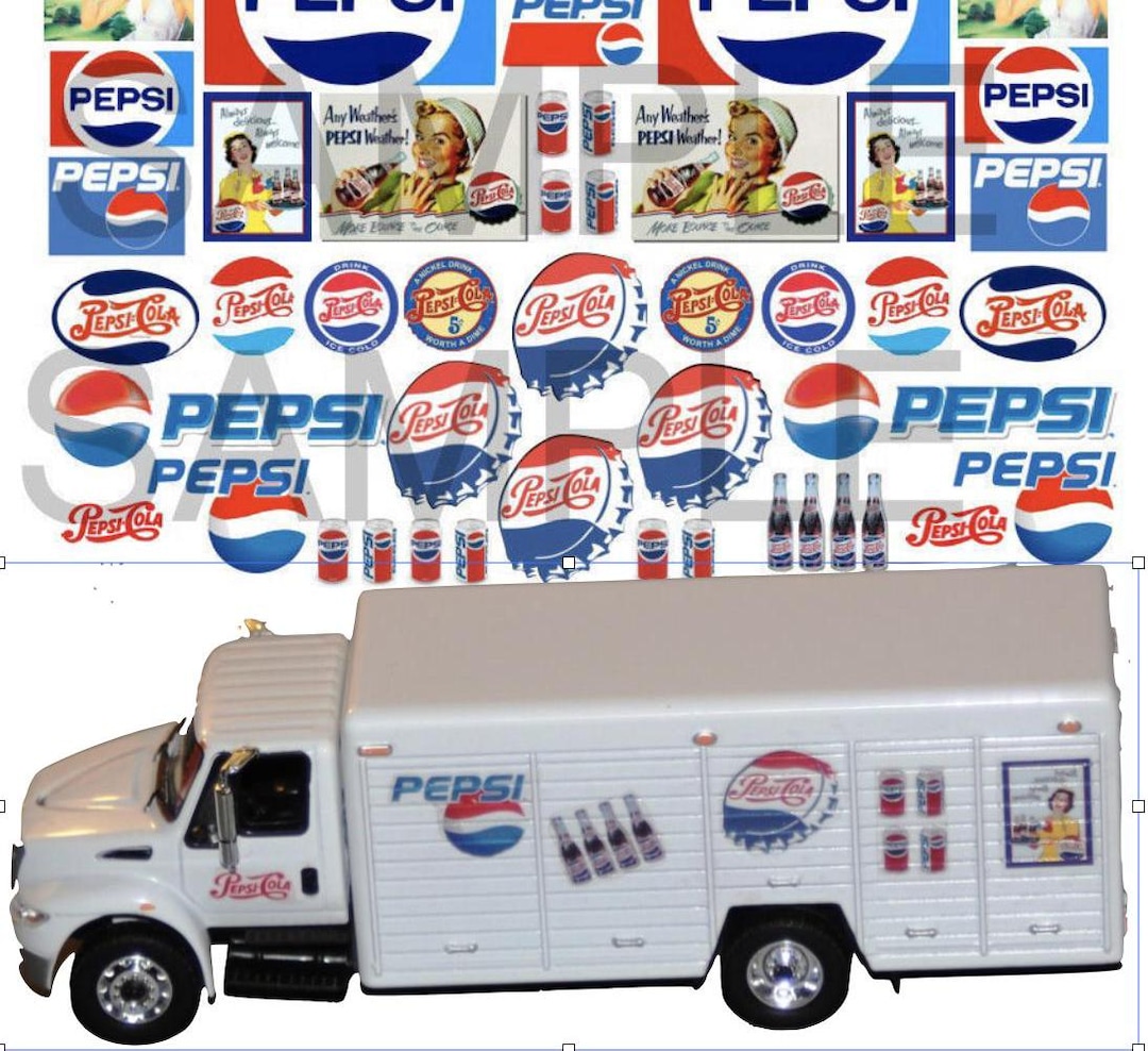 1/64 Scale Cola Water Slide Decals for Hot Wheels Customs Diecast - Etsy