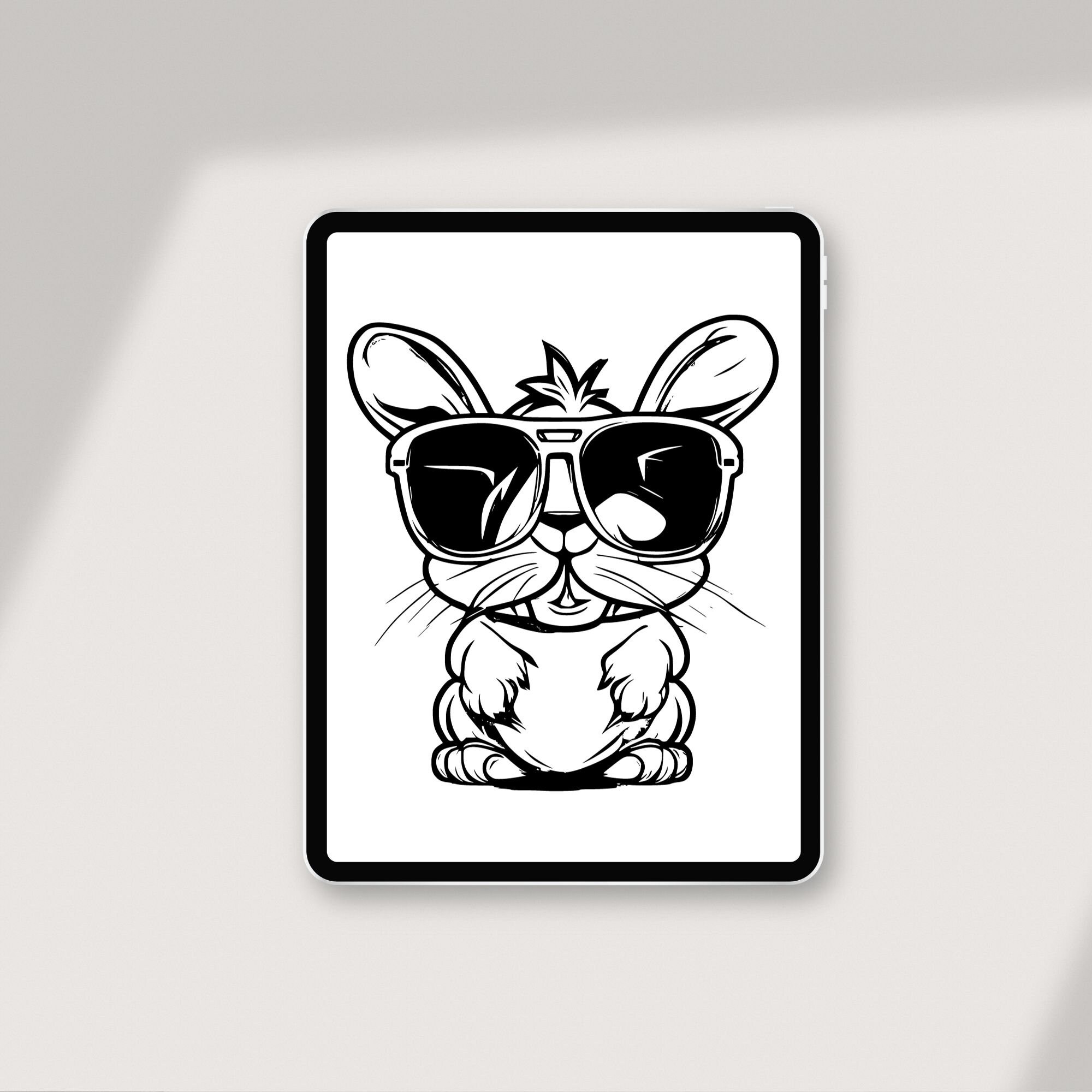 9 Pieces Rabbit With Sunglasses Bunny Sunglasses Svg Bunny Svg easter ...