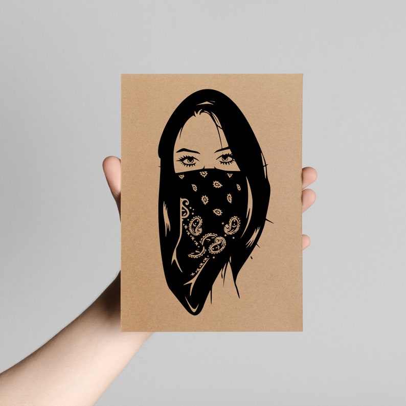 Gangster Girl Svg Pack Criminal Bad Girl Retro Style Vectors