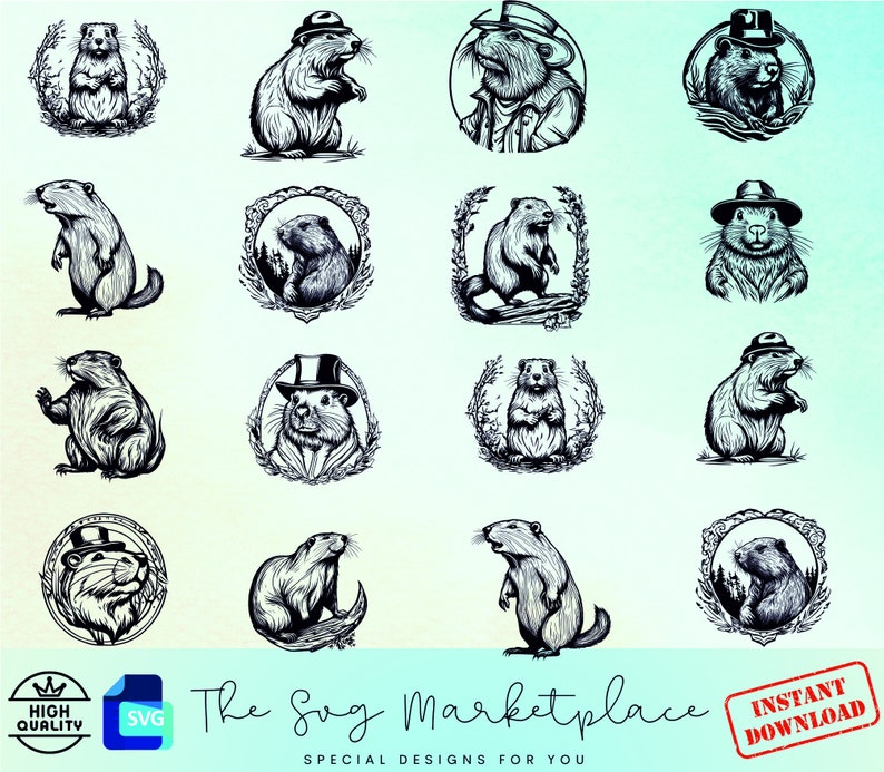 Beaver Svg, Smiling Beaver Png,animals Svg,beaver Rodent Svg,aquatic ...