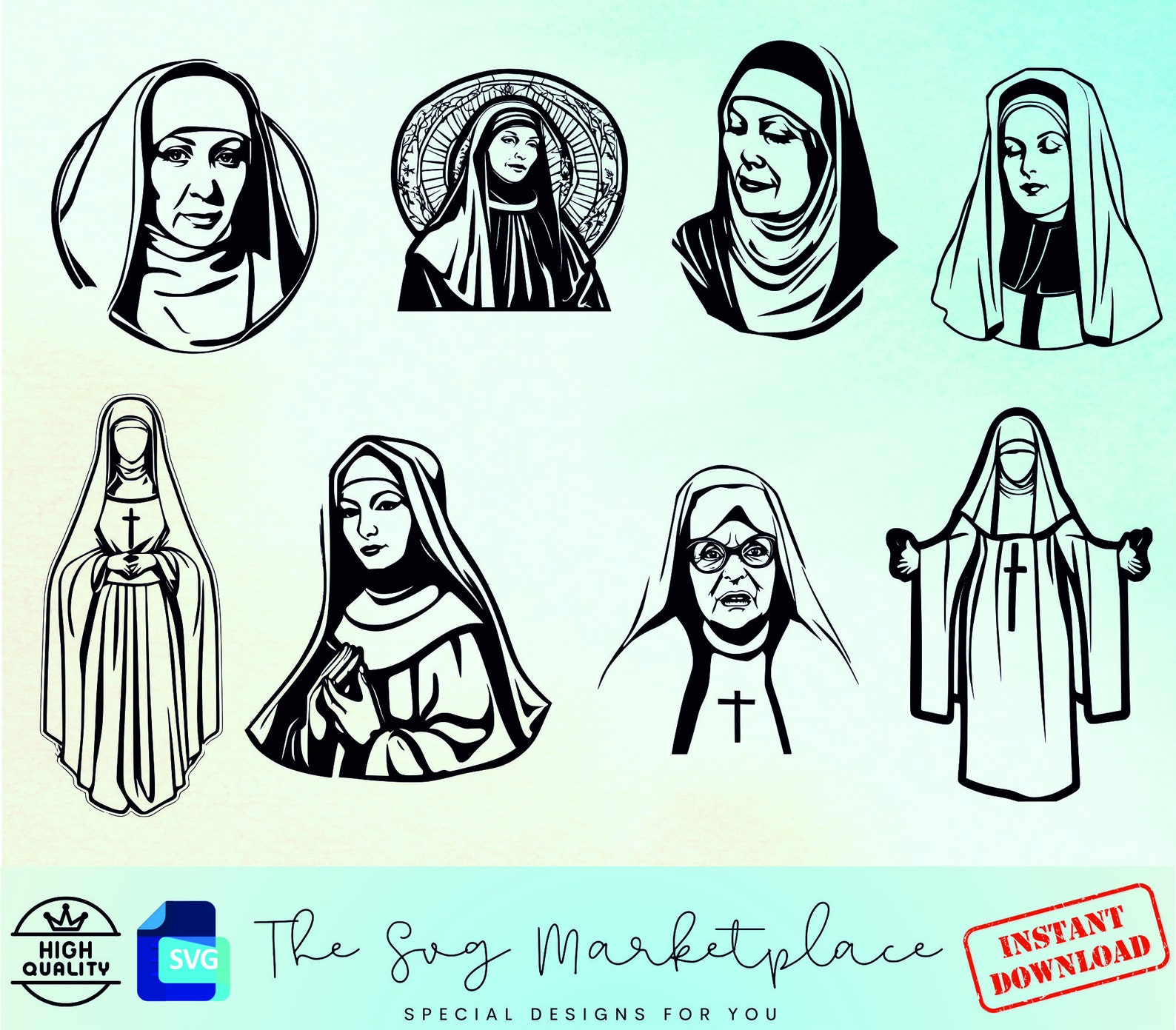 The Nun Png and Svg Files the Nun Svg the Nun Pngthe Nun - Etsy