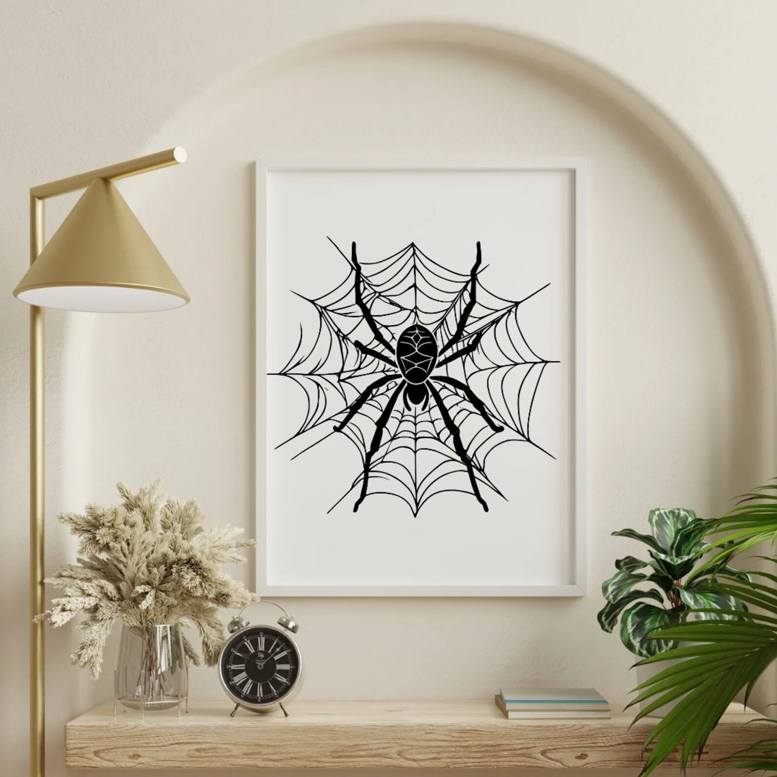 Spider Web SVG & PNG Files, Intricate Spider Design Digital Art ...