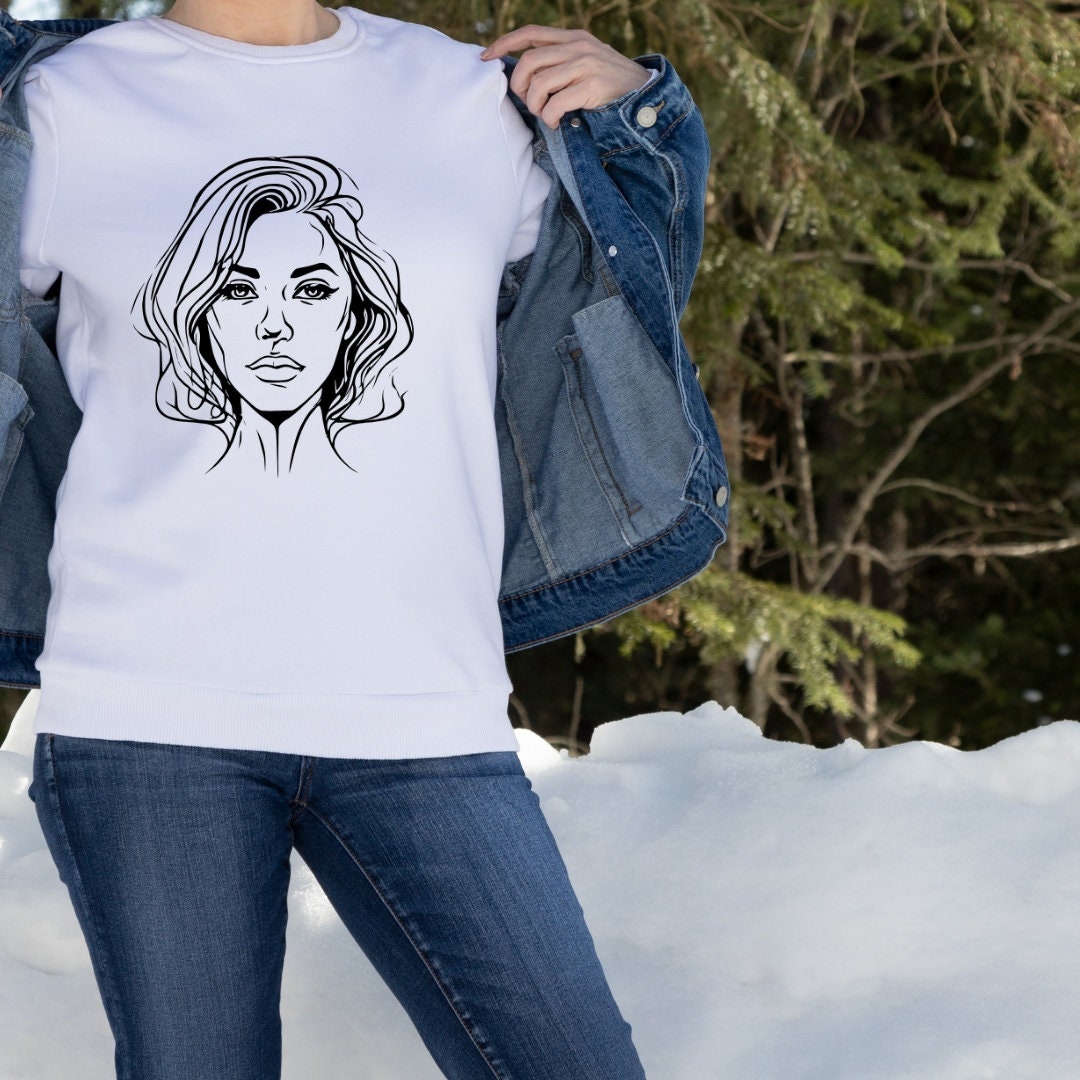 Line Art Women SVG Bundle, 6 Stylish Female Forms, DIY Gift Creations ...