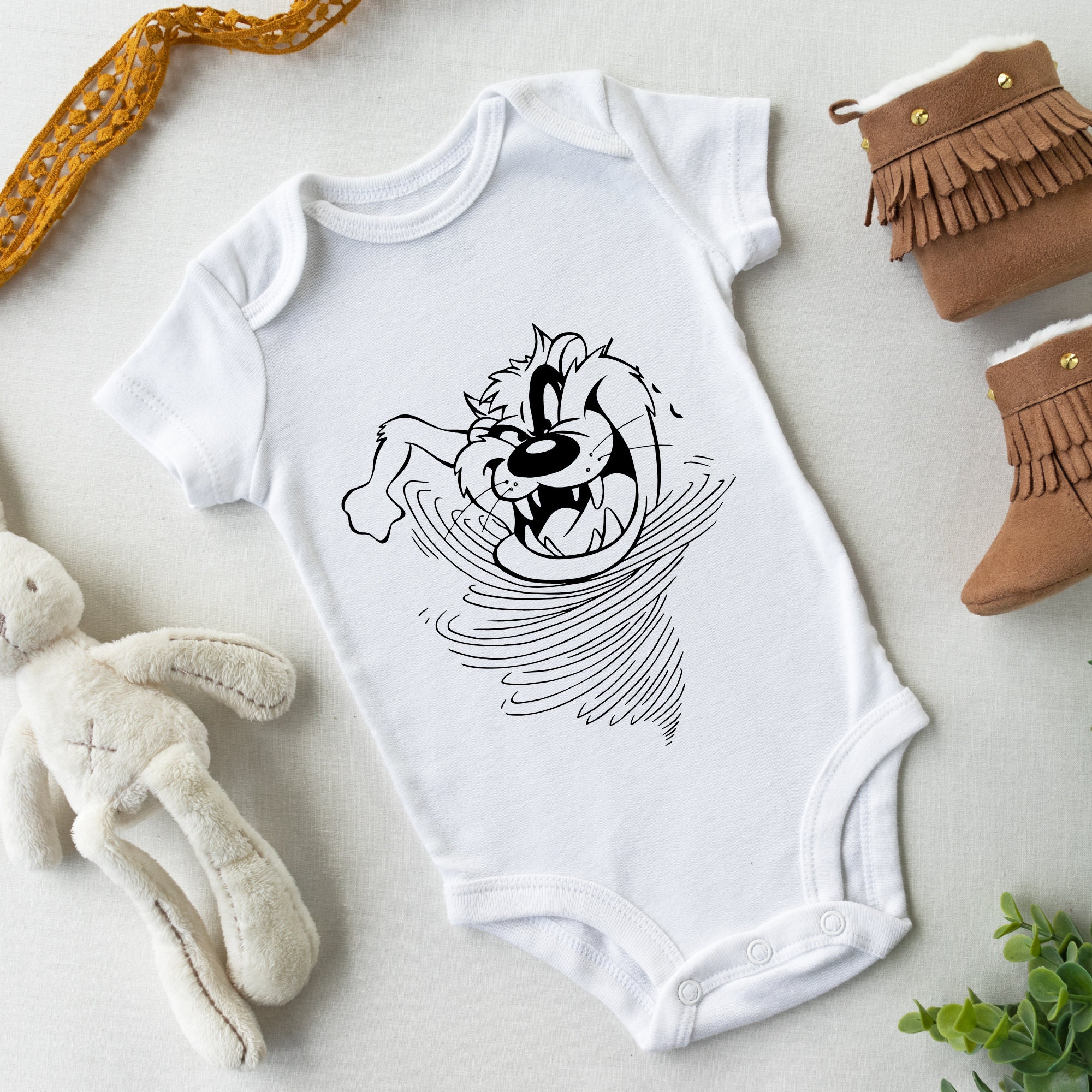 Tasmanian Devil SVG - Wildlife Silhouette, Angry Face SVG, Digital ...