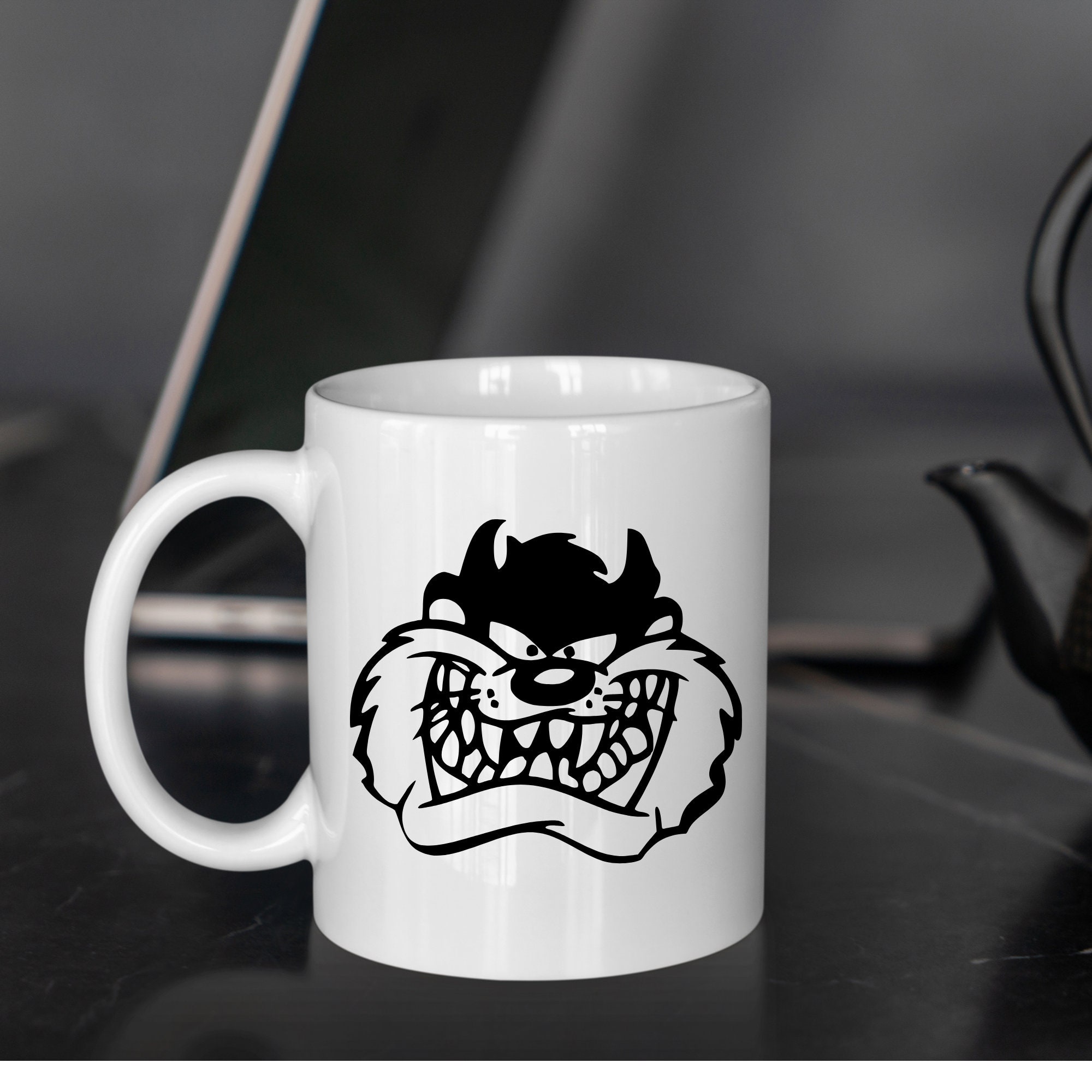 Tasmanian Devil SVG – Wildlife Silhouette, Angry Taz Clipart (digital ...