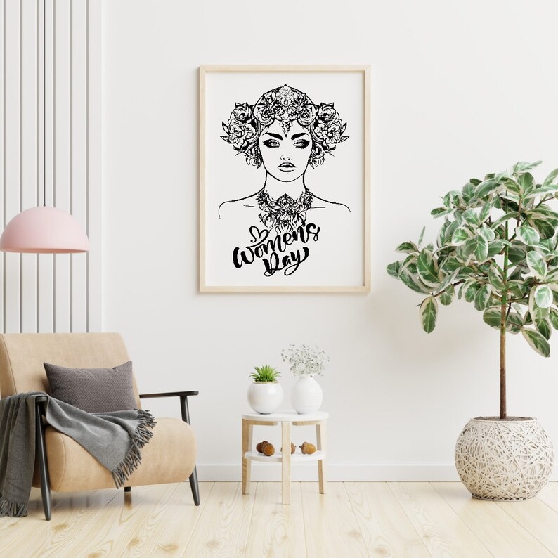 Silueta del Día de la Mujer SVG - Archivo de corte de figura femenina ...