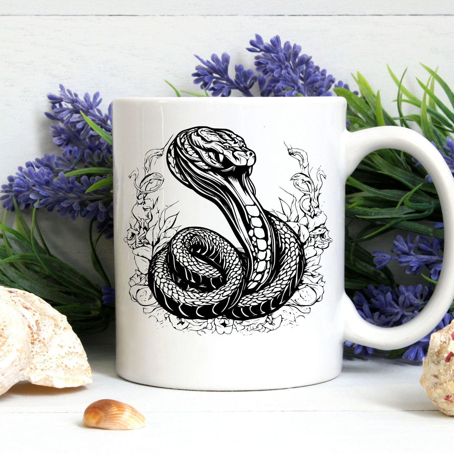 Cobra Snake SVG Bundle, Tribal Snake SVG Pack, Venomous Reptile SVG ...