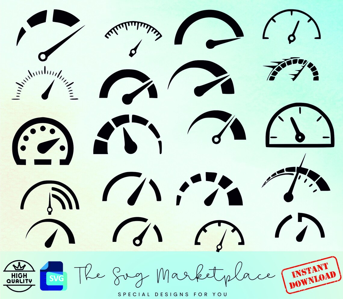 Speedometer Svg,speed Svg,car Svg,race Clipart - Etsy