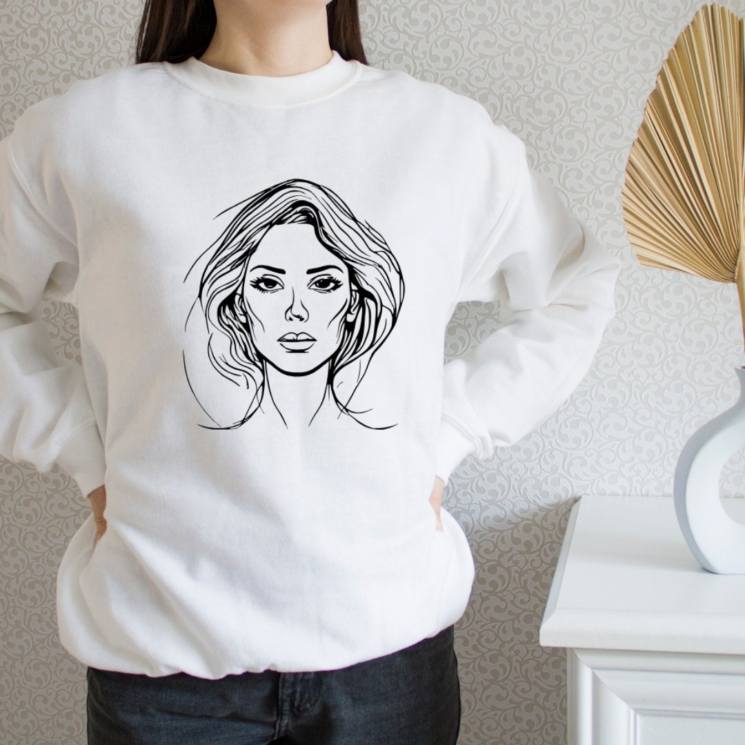 Line Art Women SVG Bundle, 6 Stylish Female Forms, DIY Gift Creations ...