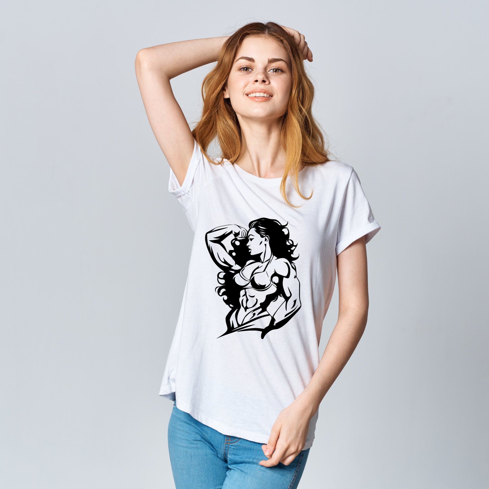 Fitness Woman Svg , Fitness Girl Svg , Woman Power Svg , Girl Power Svg ...