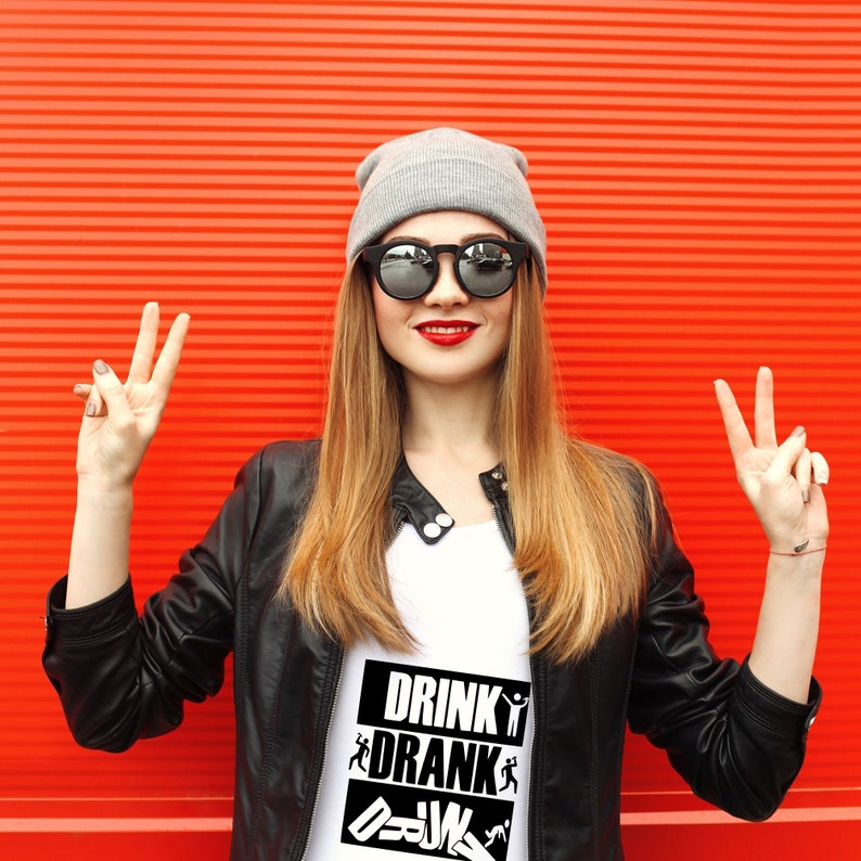 Drink Drank Drunk Svg - Fun Party Design, Ideal for Customizing ...