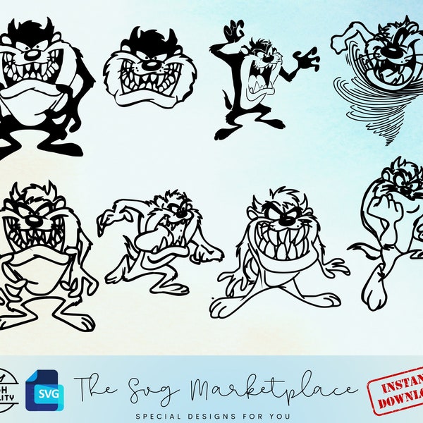 Devil Cartoon Digital - Etsy UK