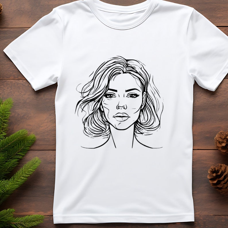 Line Art Women SVG Bundle, 6 Stylish Female Forms, DIY Gift Creations ...