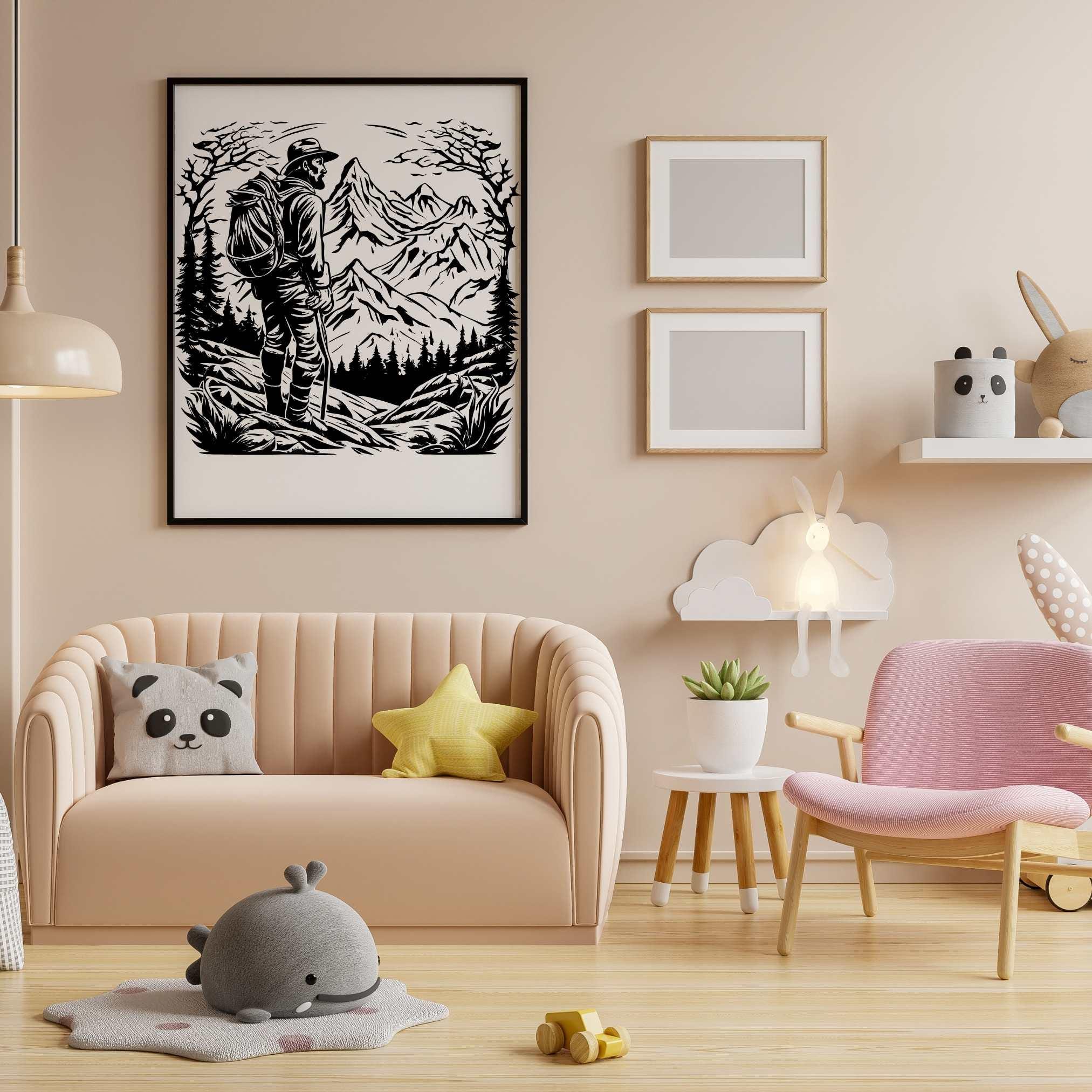 Mountaineer Man SVG Set 9 Unique Climber Designs for Outdoor ...