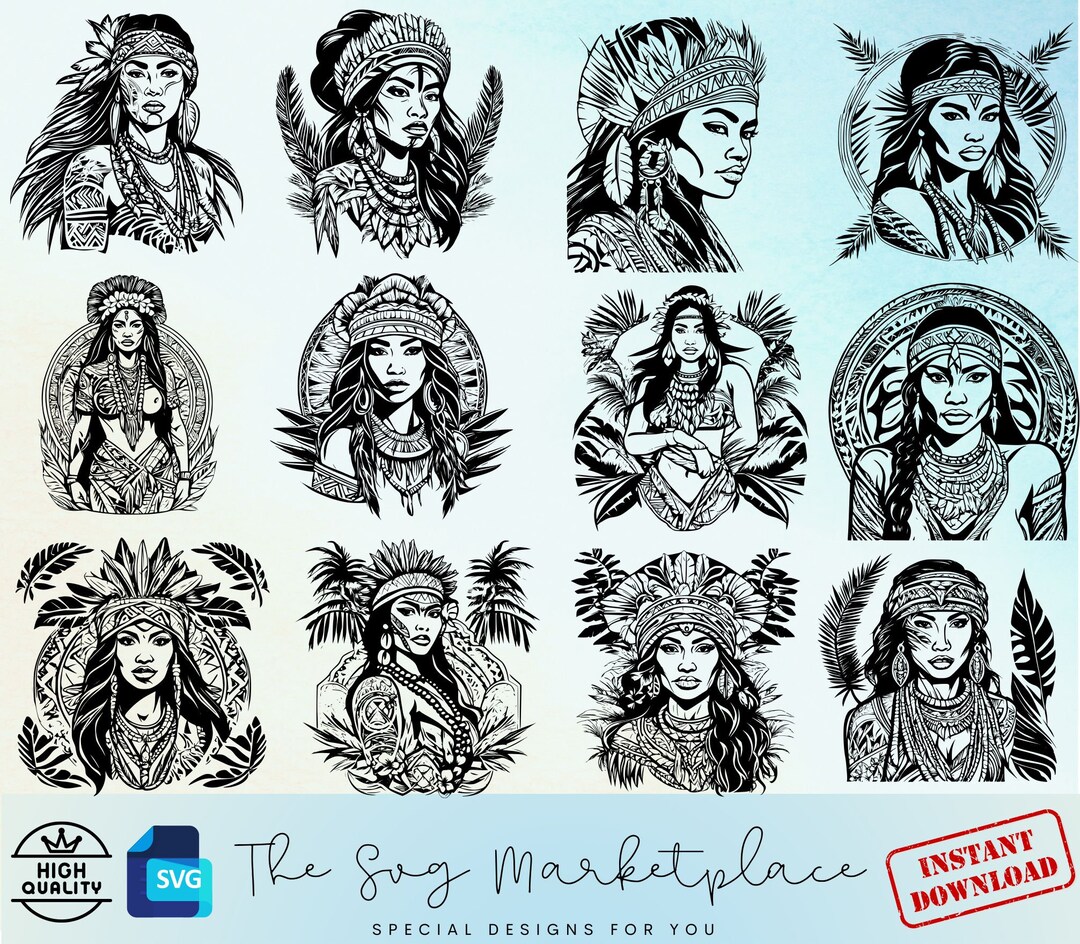 Native Hawaiian Girl ,polynesian Woman Svg ,hawaiian Woman Svg ,pacific ...