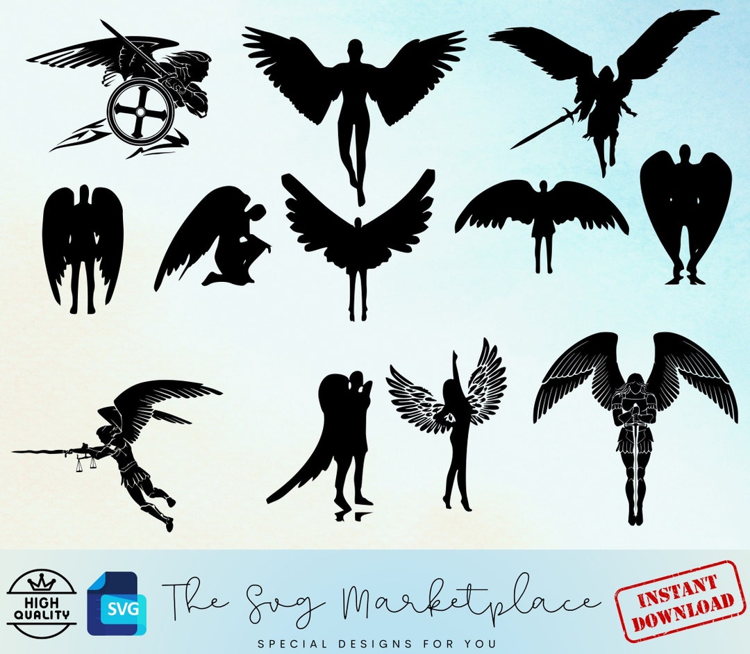 Archangel Michael SVG Bundle, Holy Angel Cut Files (digital Download) - Etsy