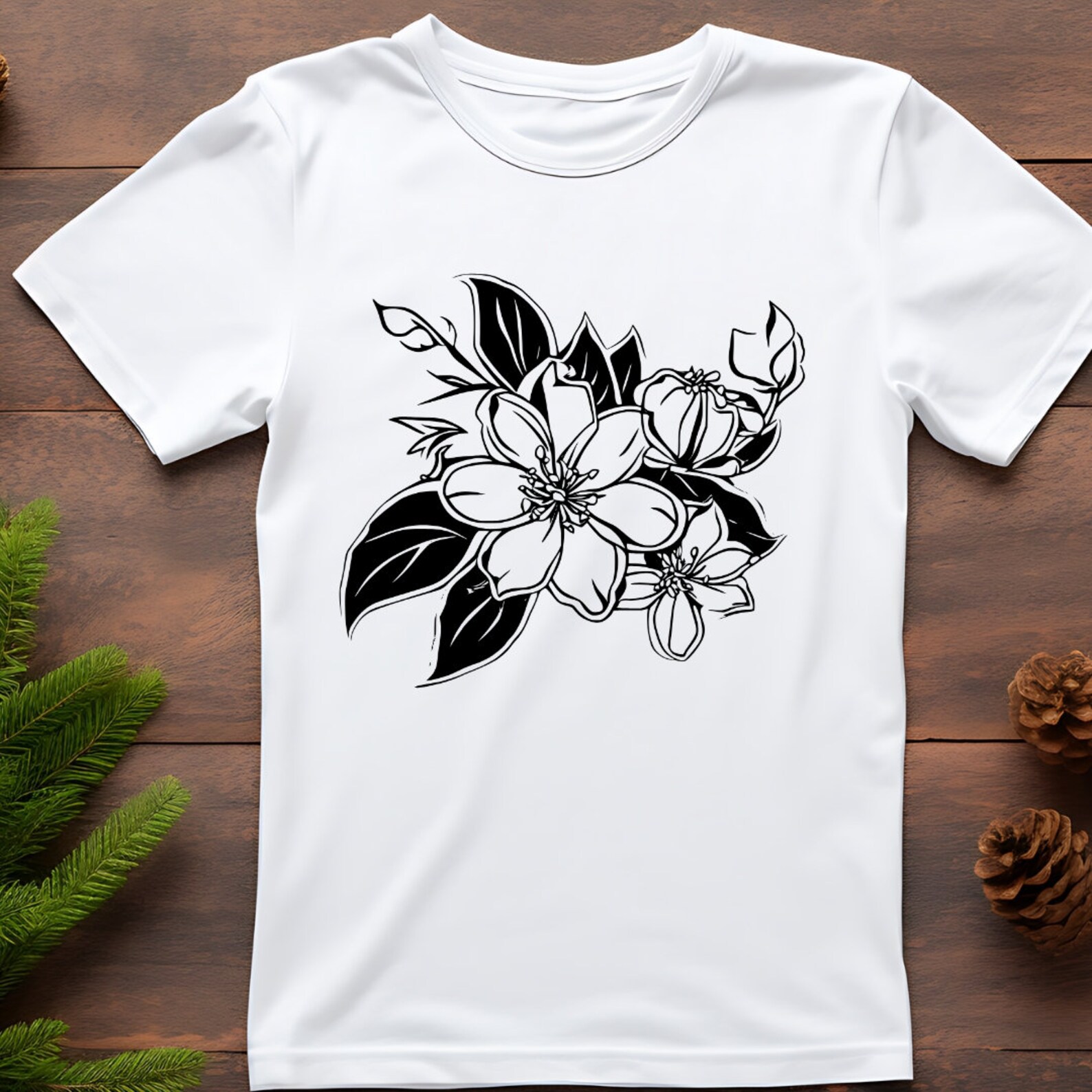 Jasmine Flower SVG & PNG Bundle 12 Piece Floral Designs for Crafting ...