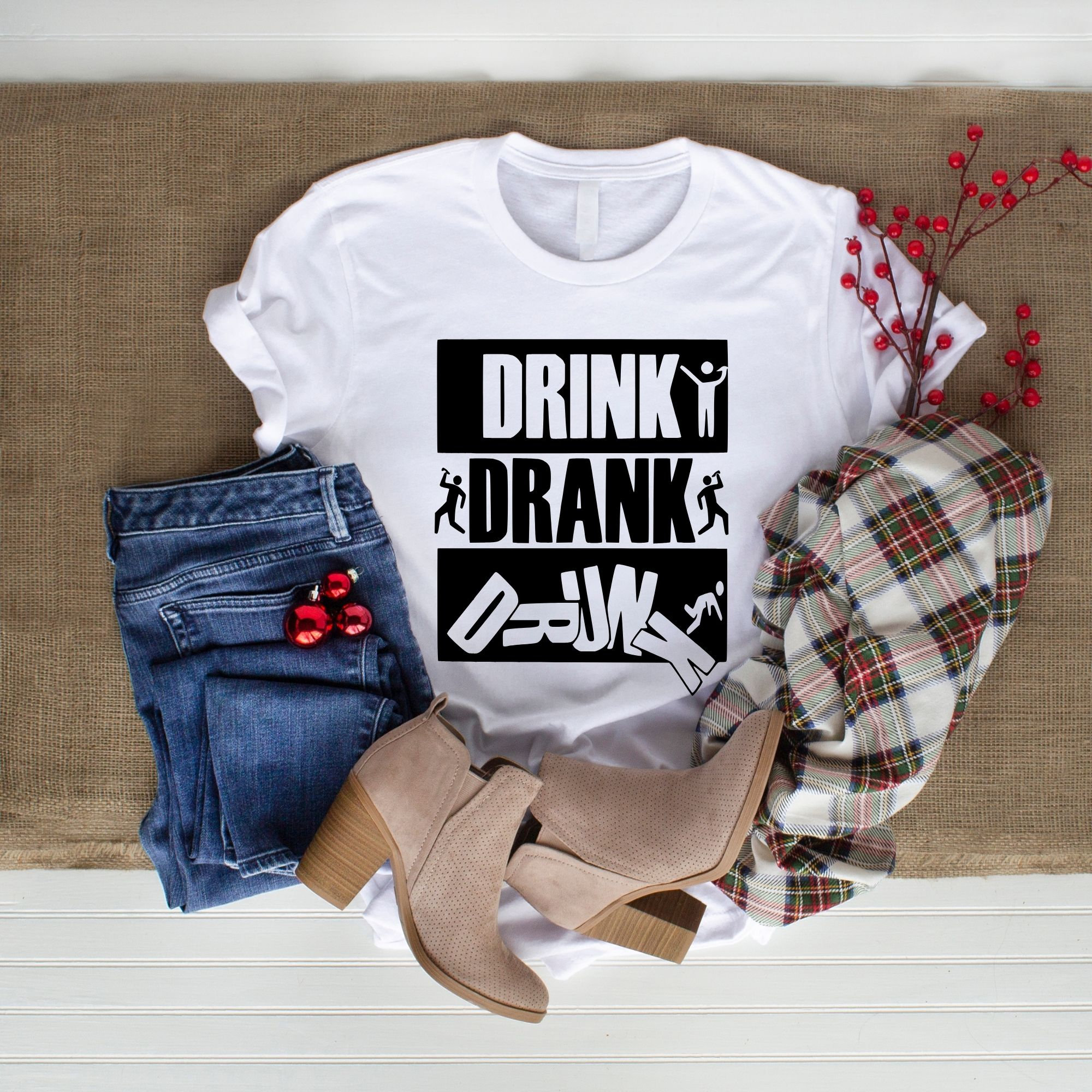 Drink Drank Drunk Svg Fun Party Design, Ideal for Customizing Drinkware ...